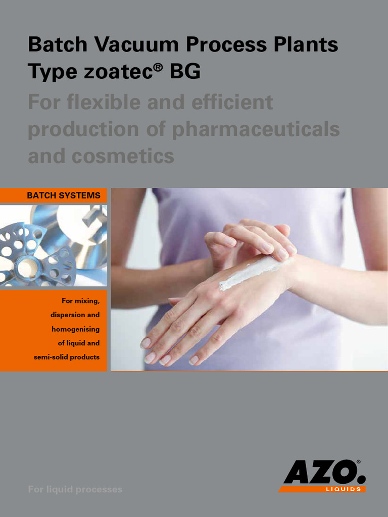 GB Batch Vacuum Processing plant-Pharma-Cosmetic | PDF | Pump