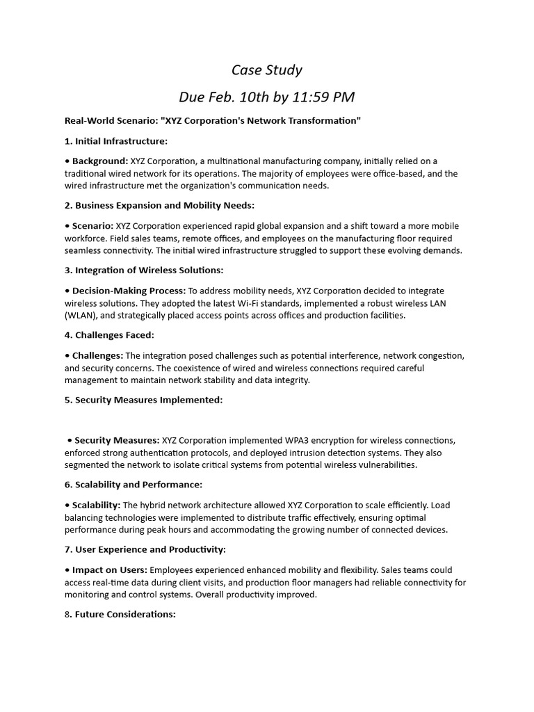 Ayush_Patel_Case Study | PDF | Computer Network | Internet Of Things