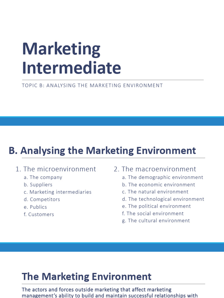 Marketing Intermediate Level Topic B | PDF | Gross Domestic Product ...