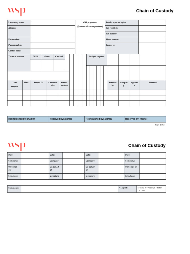 Chain of Custody | PDF