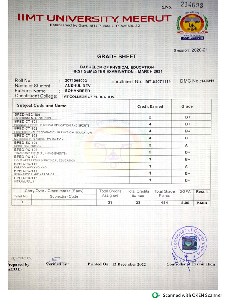 BPED, MPED Document | PDF