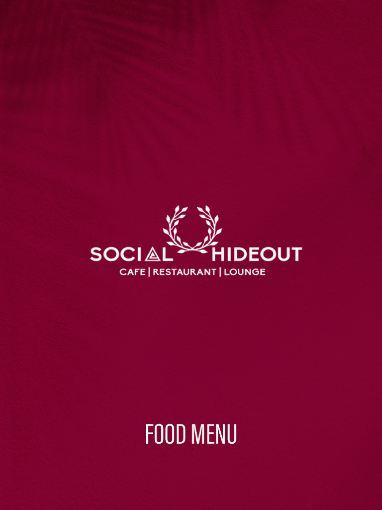 Social Hideout Food | PDF