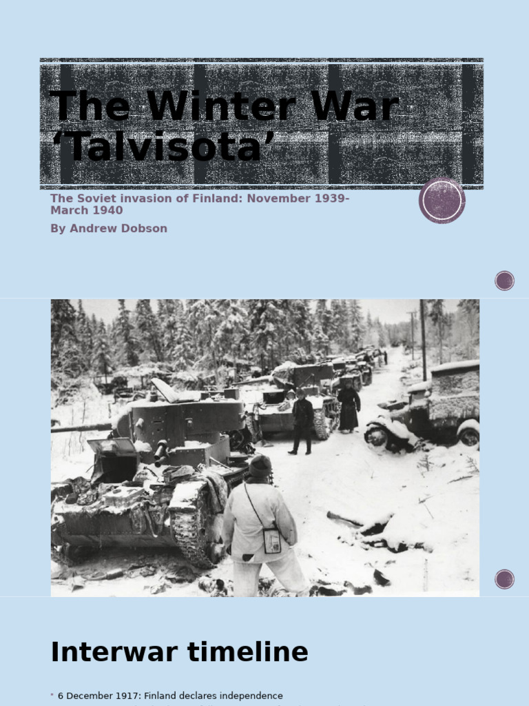 The Winter War | PDF | Eastern Front (World War II) | Military Operations