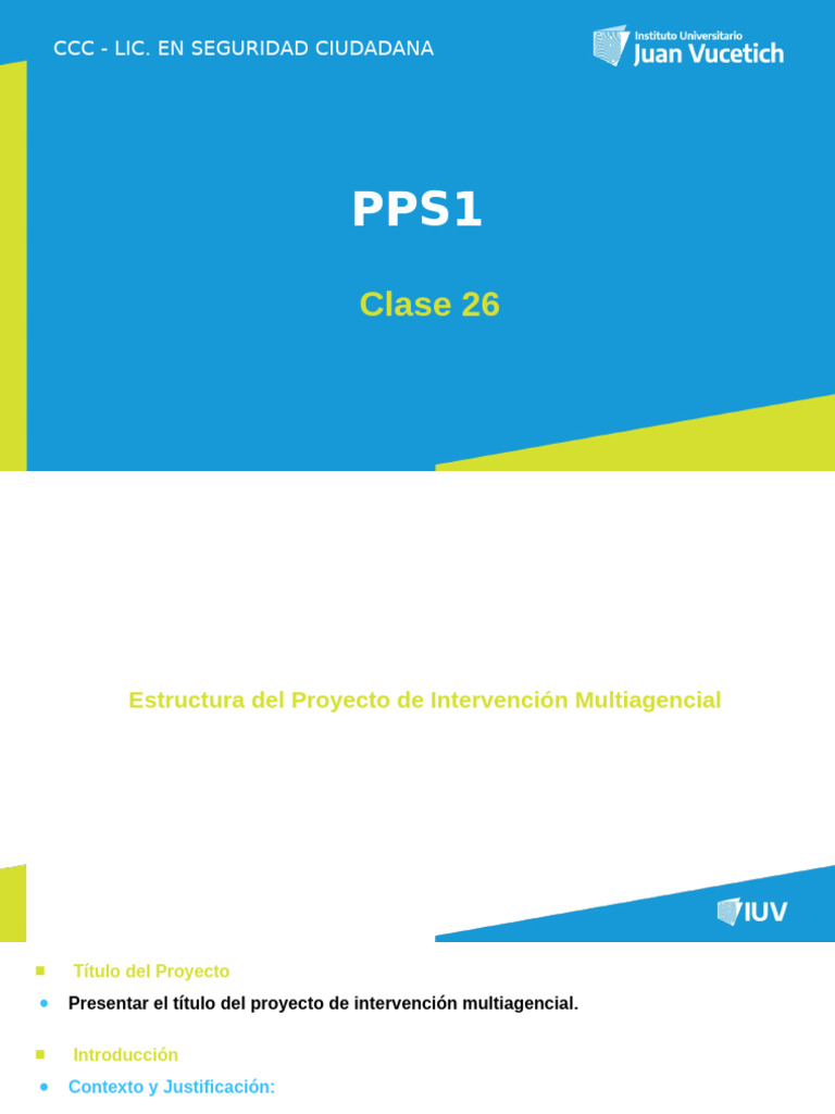 Presentación PPS1 - Clase 26 | PDF | Evaluación | Violencia