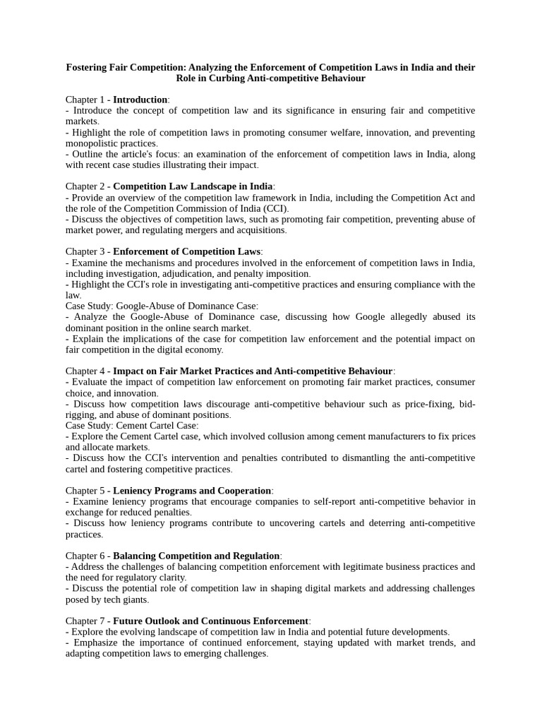 Fostering Fair Competition | PDF | Competition Law | Competition