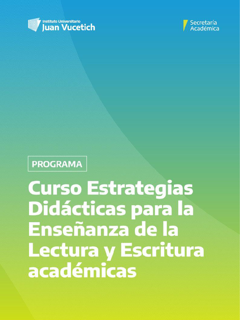 Curso estrategias diadacticas para la ensenanza de la lectura y ...