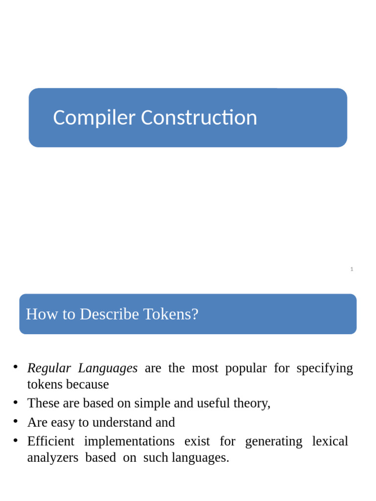 Regular Expressions and Tokens | PDF | Automata Theory | Theory Of Computation