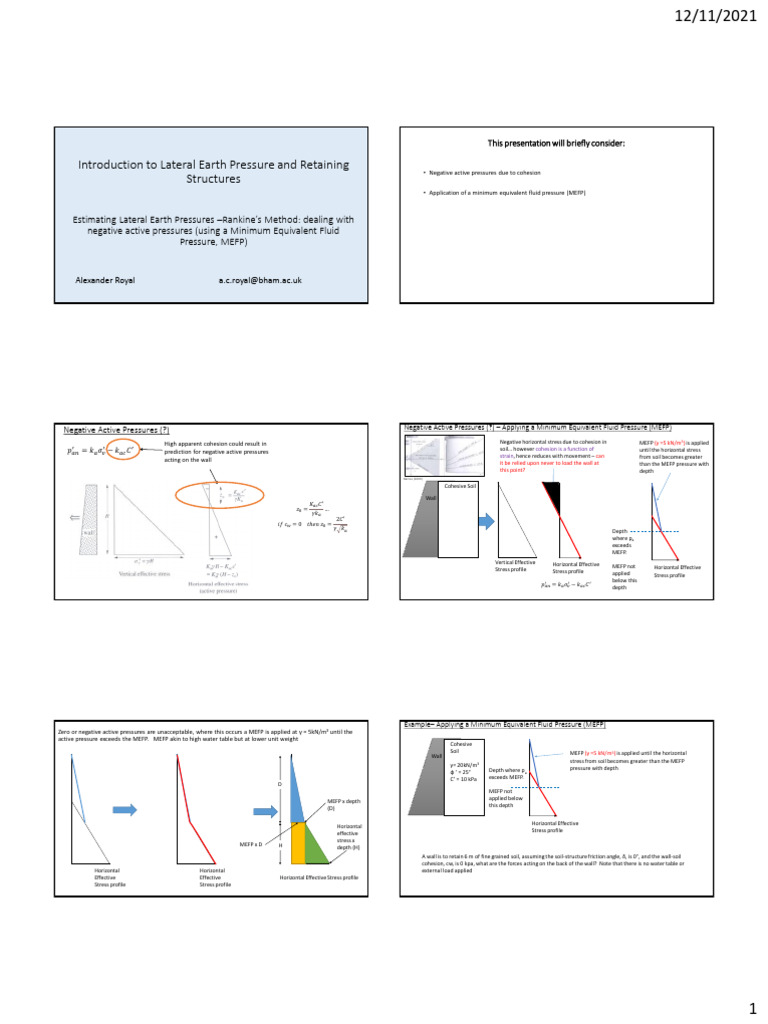 Geo Eng 2 - 2021-22 - Retain Struct - 5 | PDF | Earth Sciences | Solid Mechanics