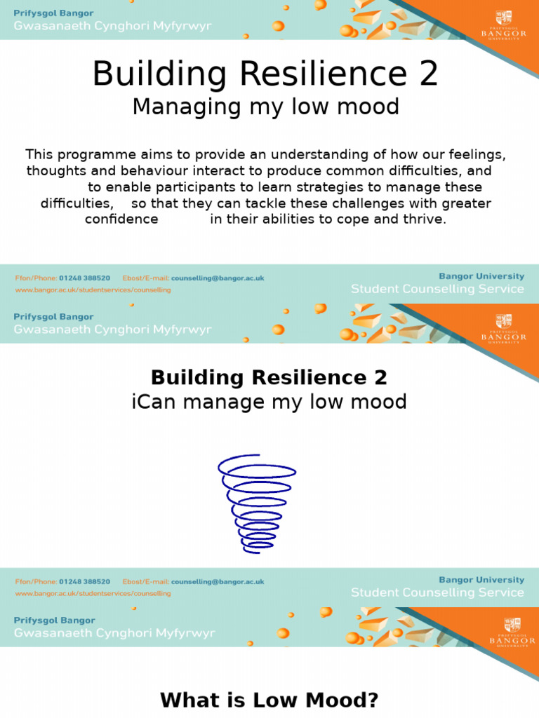 BR 2 Managing My Low Mood | PDF | Mental Health | Mood (Psychology)