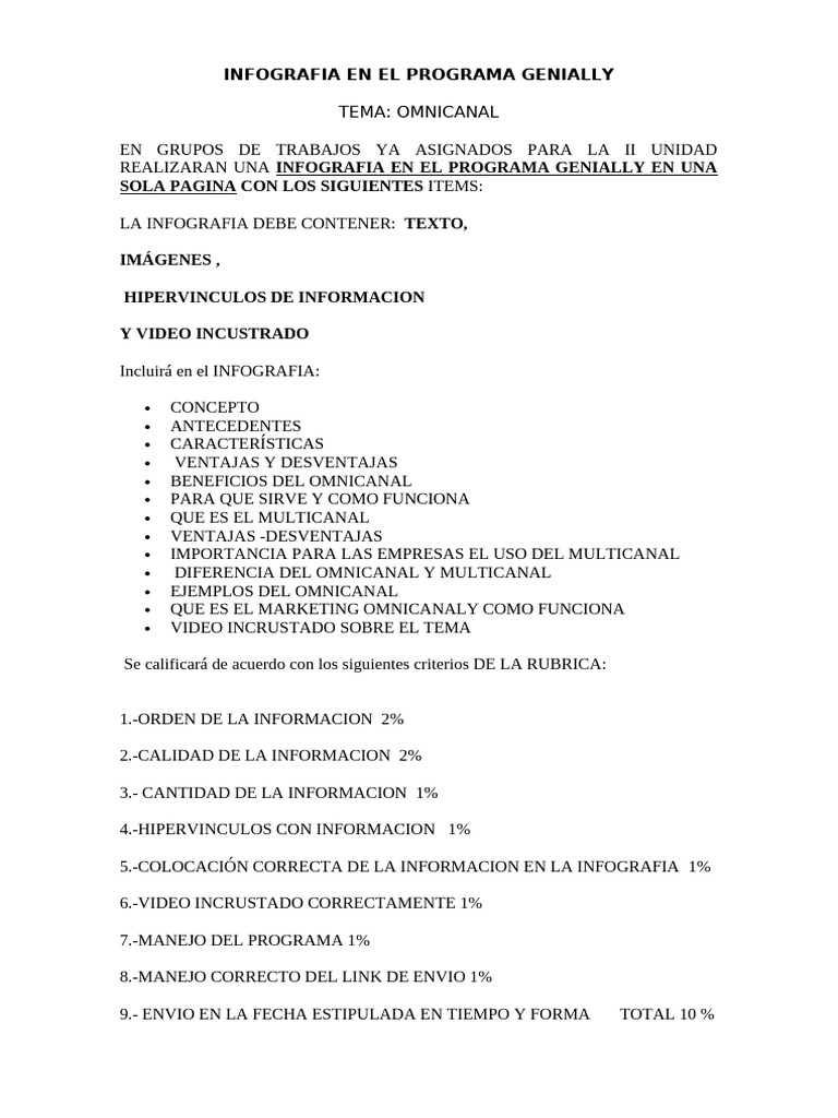 Infografia en El Programa Genially_ii Unidad | PDF