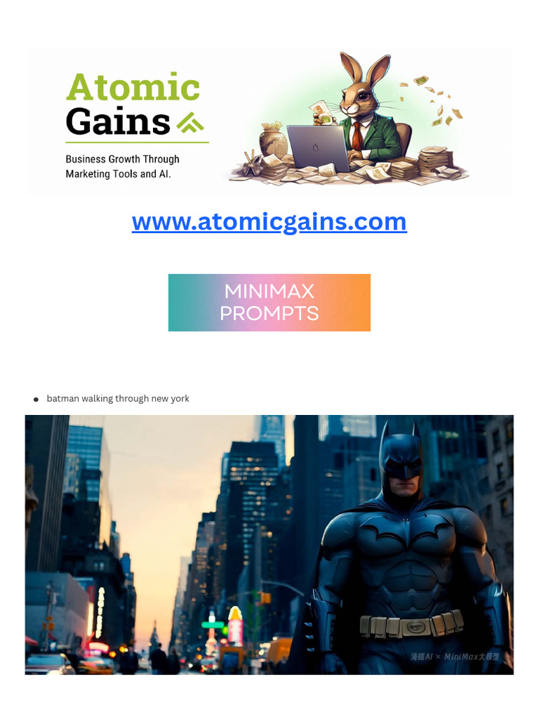 MINIMAX PROMPTS | PDF