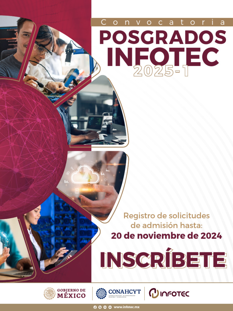 Infotec Convocatoria Posgrados 2025-1 | PDF | Doctorado | Science
