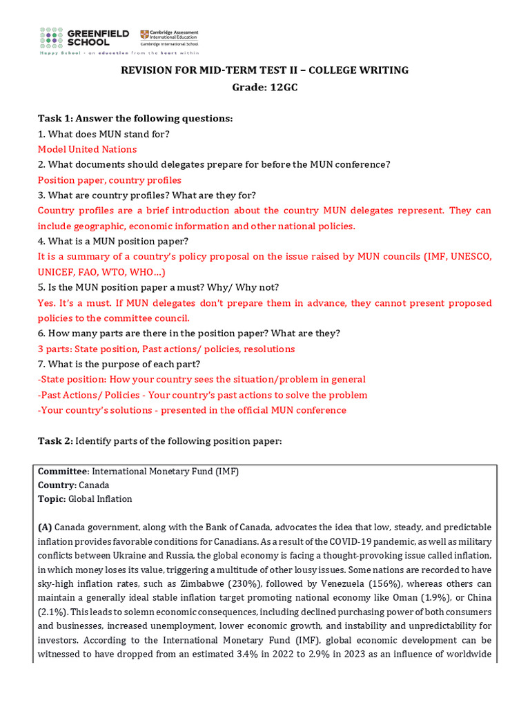 DAP-AN DCOT Khối-12 College-Writing GC Giua-HK-II | PDF | Inflation ...