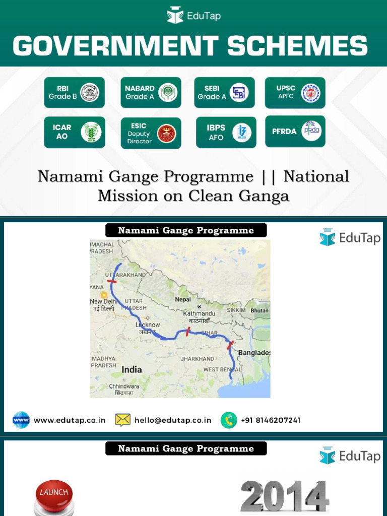 10th March - NMCG-Namami Gange Programme - Government Schemes | PDF | Hydrology | Environmental ...