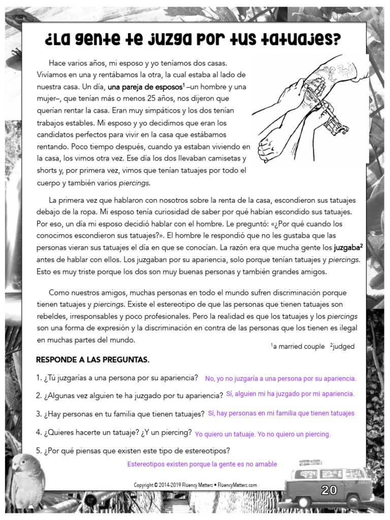 Noche de Oro - Tatuajes | PDF