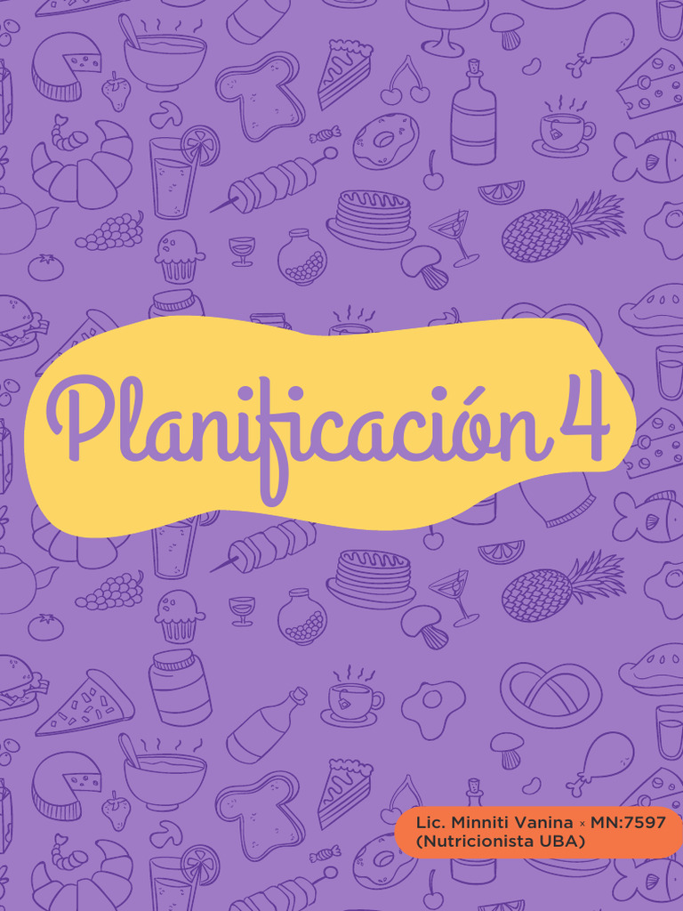 Planificacion 4 Compressed | PDF | ensalada | Panes