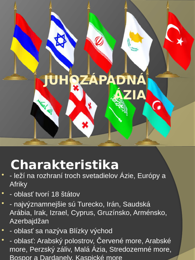 Juhozápadná Ázia - Prezentácia 1 | PDF