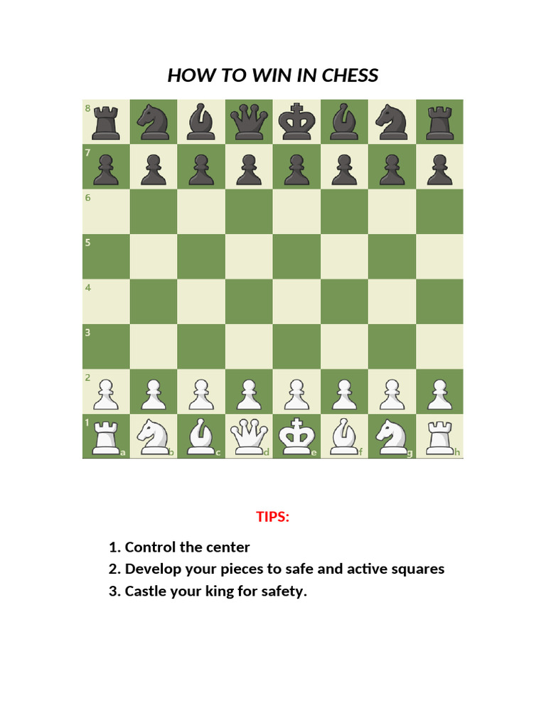 HOW TO WIN IN CHESS | PDF | Chess Openings | Chess