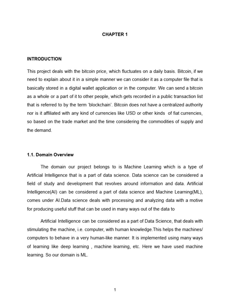 Documantation of Bitcoin Price Prediction Final | PDF | Regression Analysis | Machine Learning