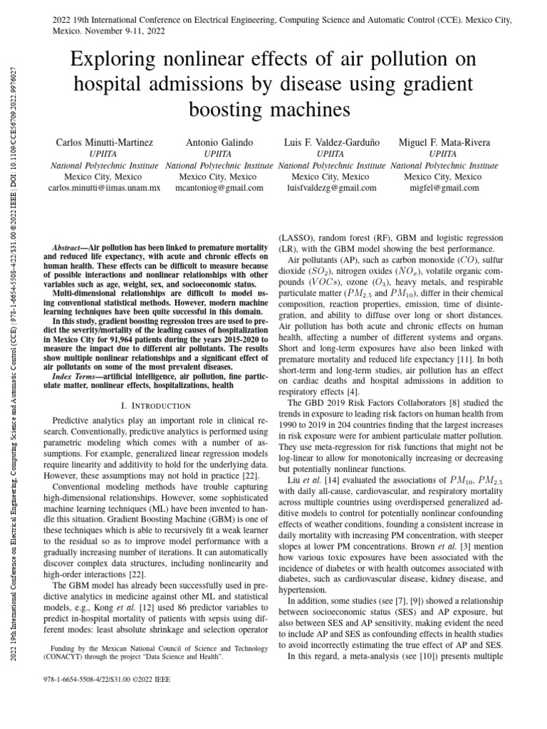 Exploring Nonlinear Effects of Air Pollution On Hospital Admissions by ...