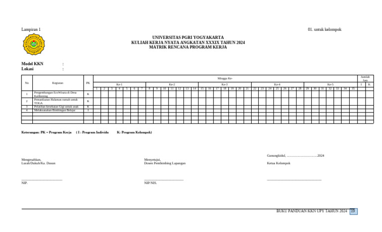 01. Matrik Rencana | PDF
