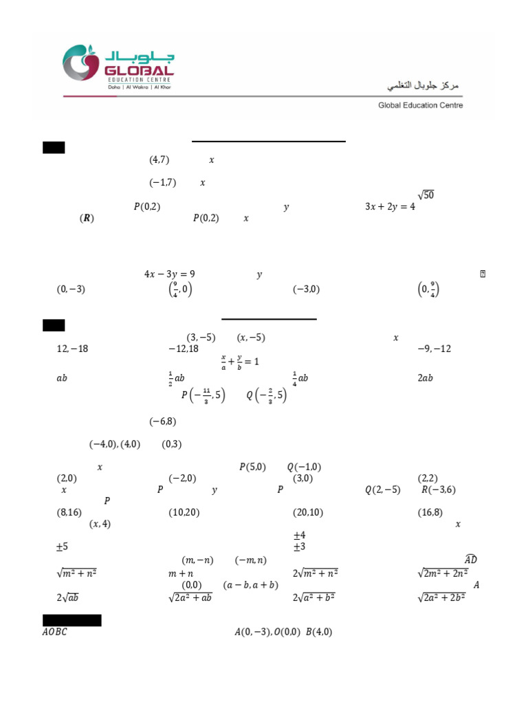 Coordinate Geometry PYQs (1) | PDF | Triangle | Circle Coordinate Geometry PYQs (1) | PDF | Triangle | Circle