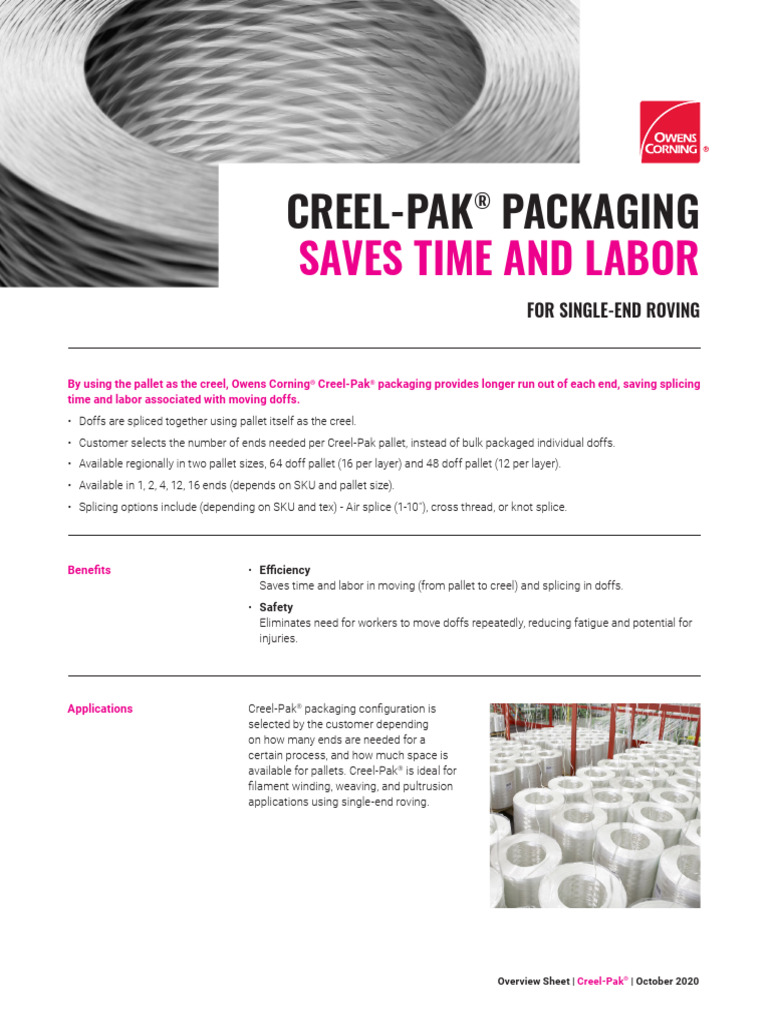 Creel-Pak-Overview-Updates | PDF | Pallet | Manufactured Goods