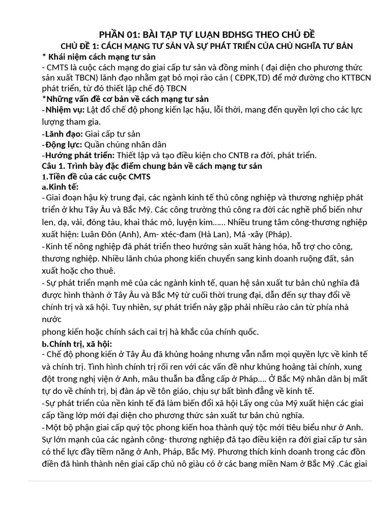 Boi Duong HSG 11 CT 2018 | PDF