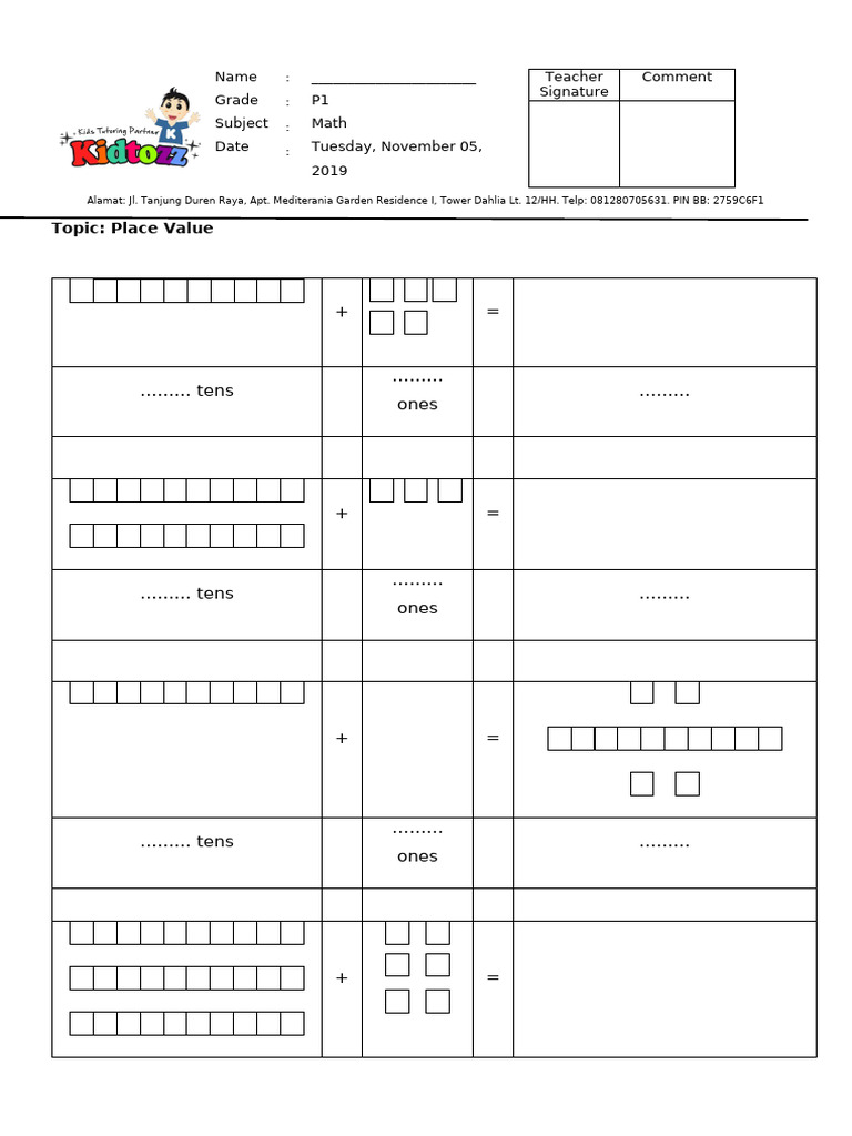 Math Place Value | PDF