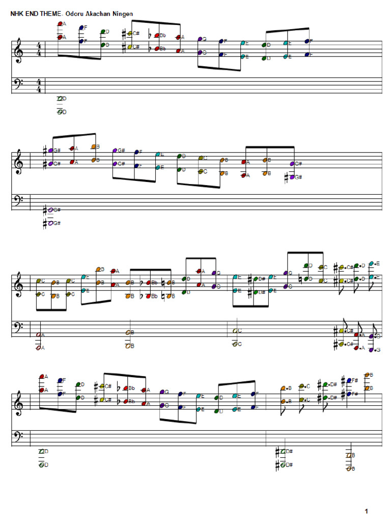 NHK END THEME - Odoru Akachan Ningen | PDF