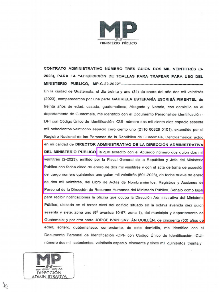 Contrato Admin - MP | PDF