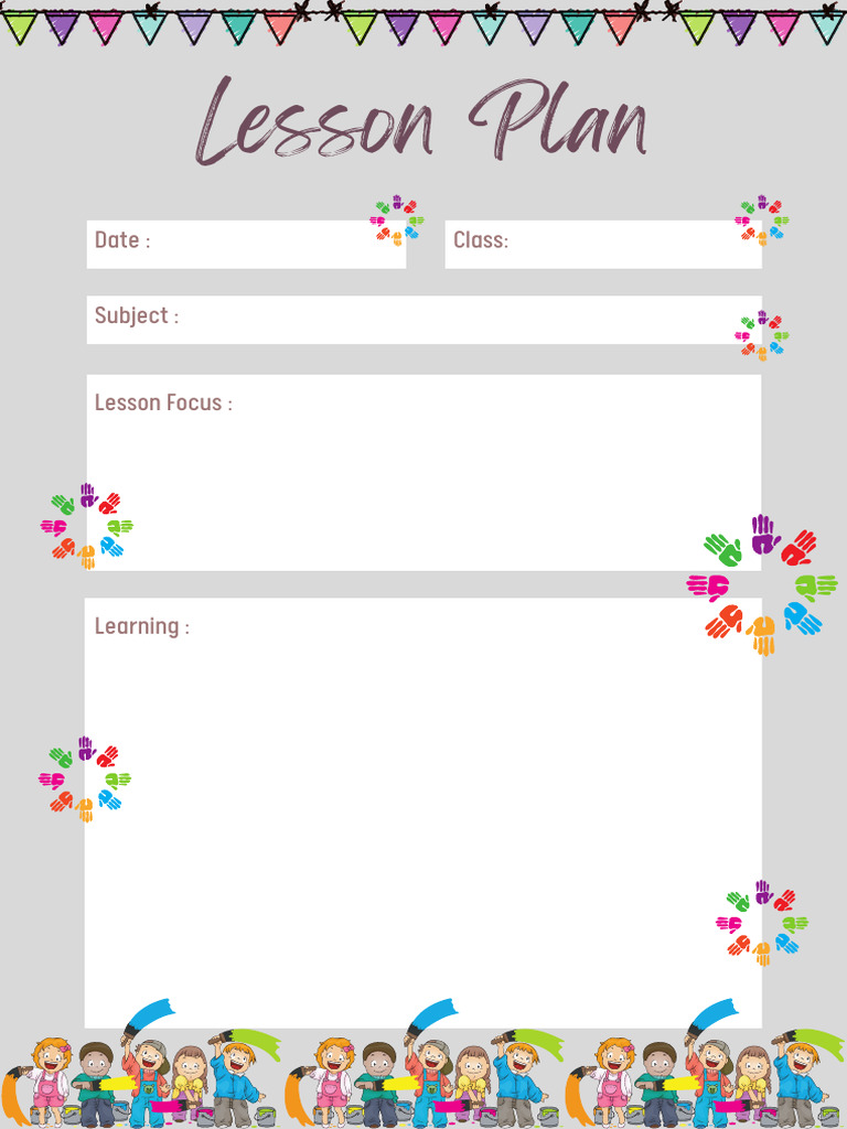 Brown Minimalist Lesson Plan | PDF