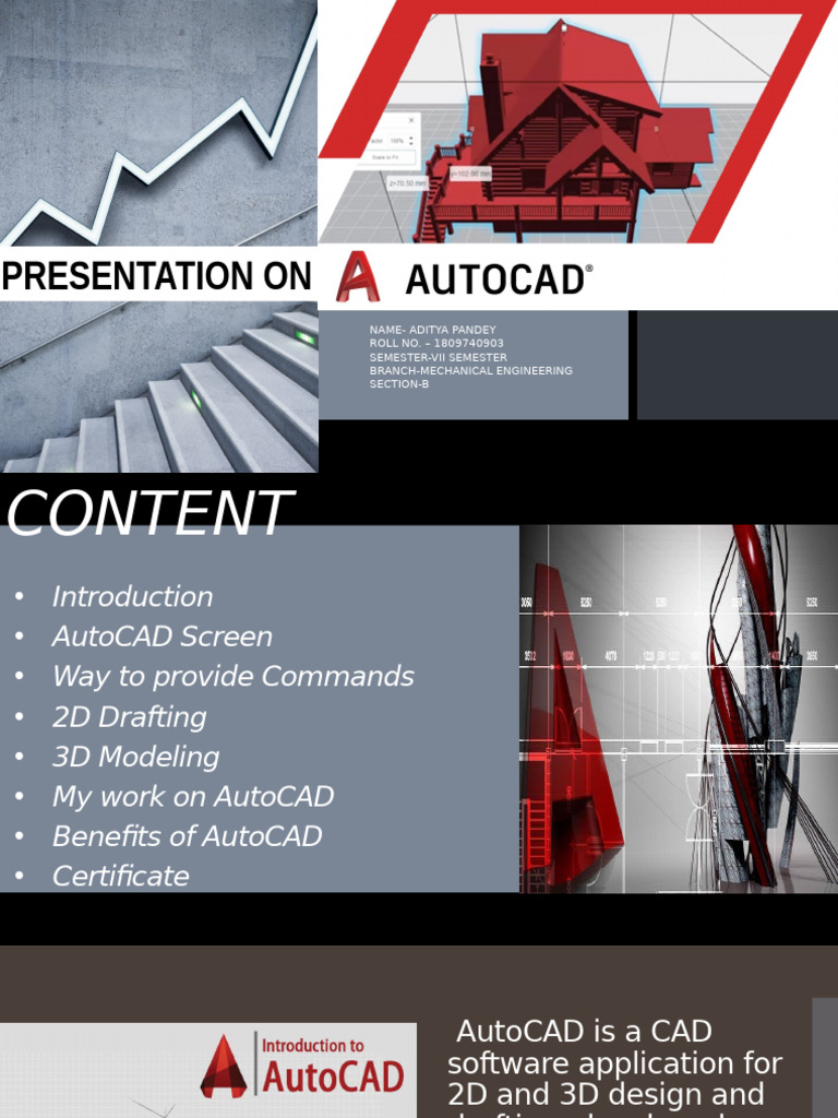 Cad Presentation | PDF | Technical Drawing | Computer Aided Design