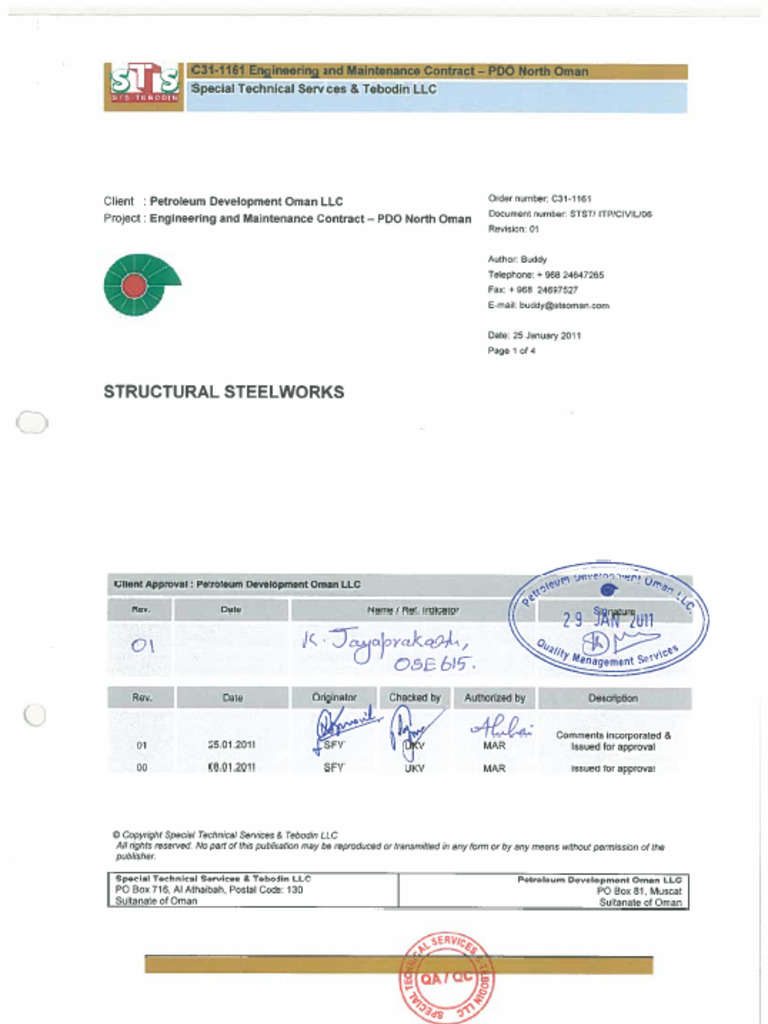 STST-ITP-06-Structural Works. | PDF