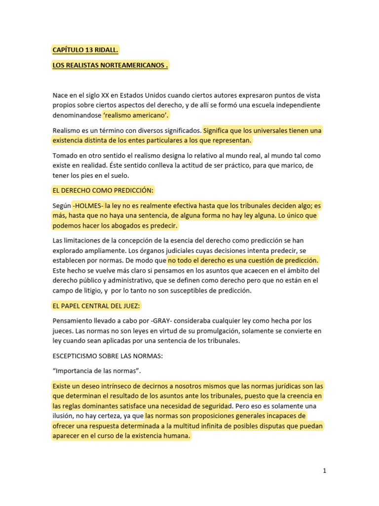 2) RIDALL 13 Resumen | PDF | Realismo filosófico | Juez