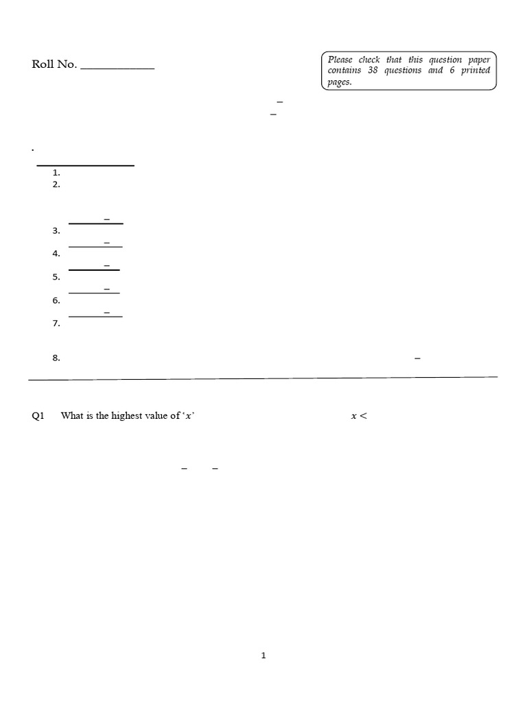 Class 12 Applied Maths Sample Paper 2024 | PDF