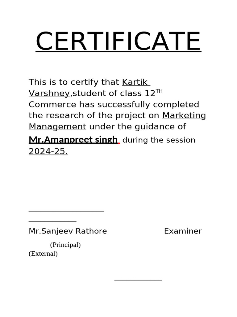 Certificate | PDF