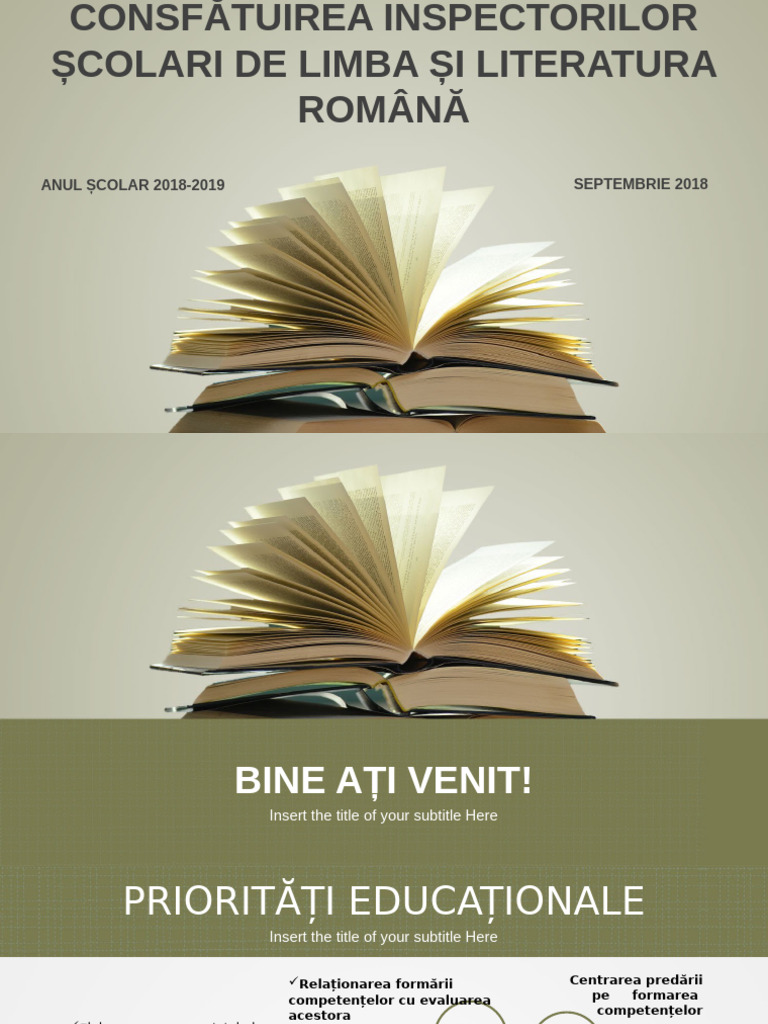 Consfătuiri Romana 2018 - Programa Scolara Gimnaziu | PDF