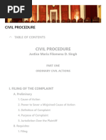 Revised Civil Procedure Flow Chart (2019 Amendment) | PDF