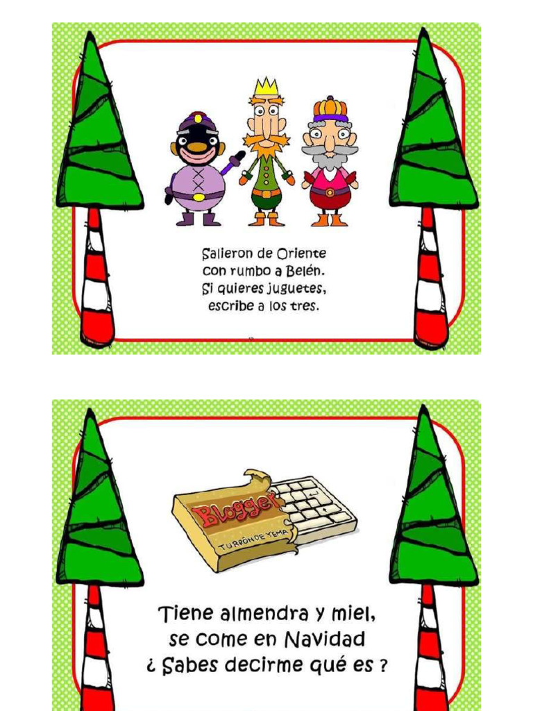 Adivinanzas Navideñas Xavidú | PDF