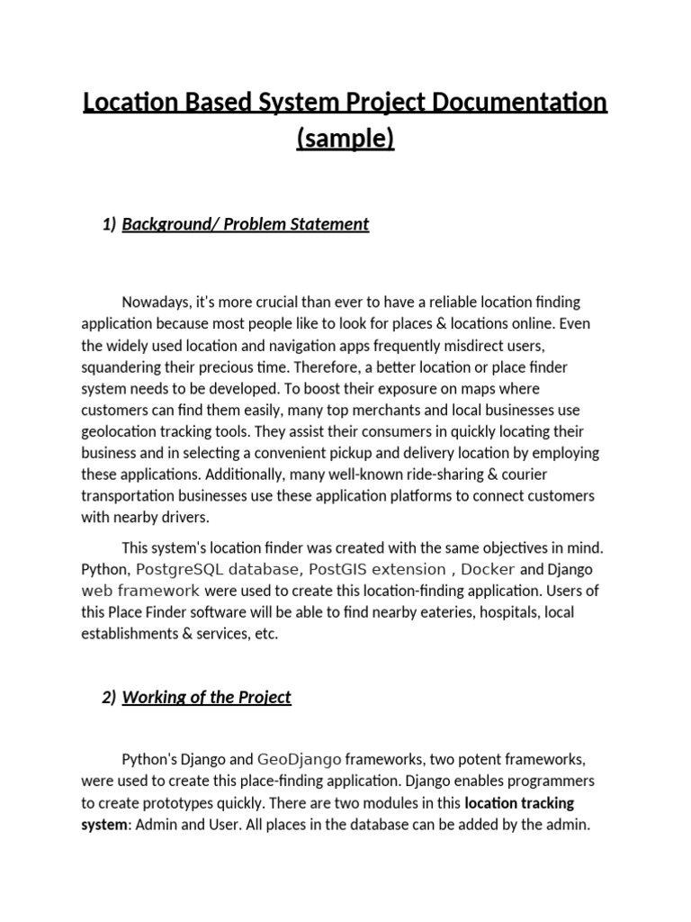 Location Based System Documentation | PDF | Geographic Information ...