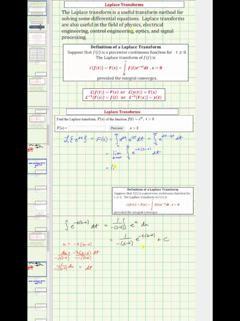 Laplace Transform | PDF
