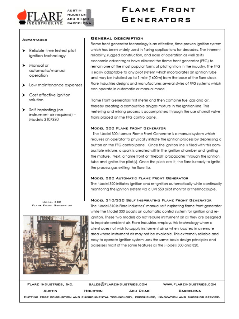 Flame Front Generators 1 | PDF | Combustion | Energy Technology