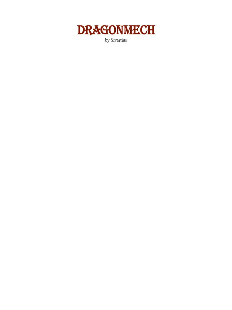 Dragonmech Jump Wip .79.Docx | PDF | Dwarf (Dungeons & Dragons) | Elf ...