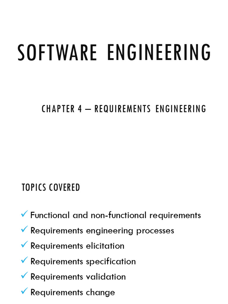 04 - Ch4 Requirements Engineering | PDF | Specification (Technical Standard) | System