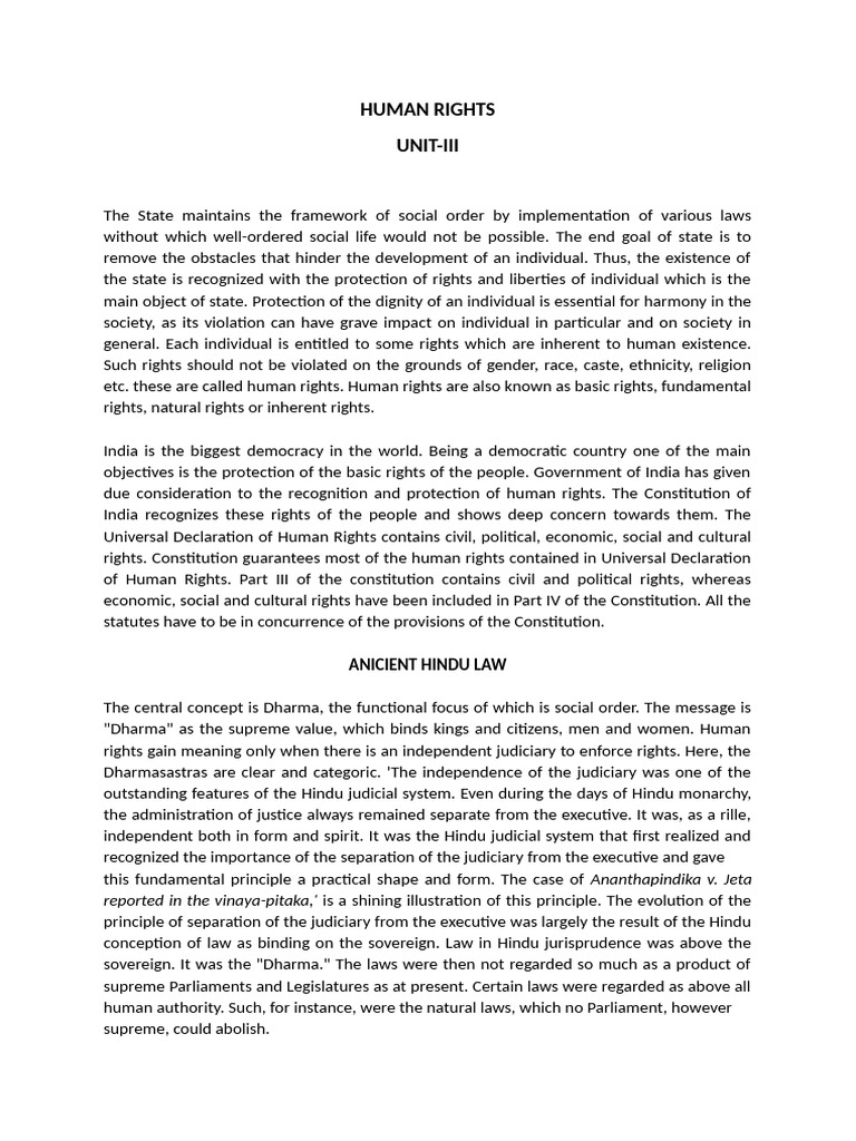 HUMAN RIGHTS | PDF | Human Rights | Justice