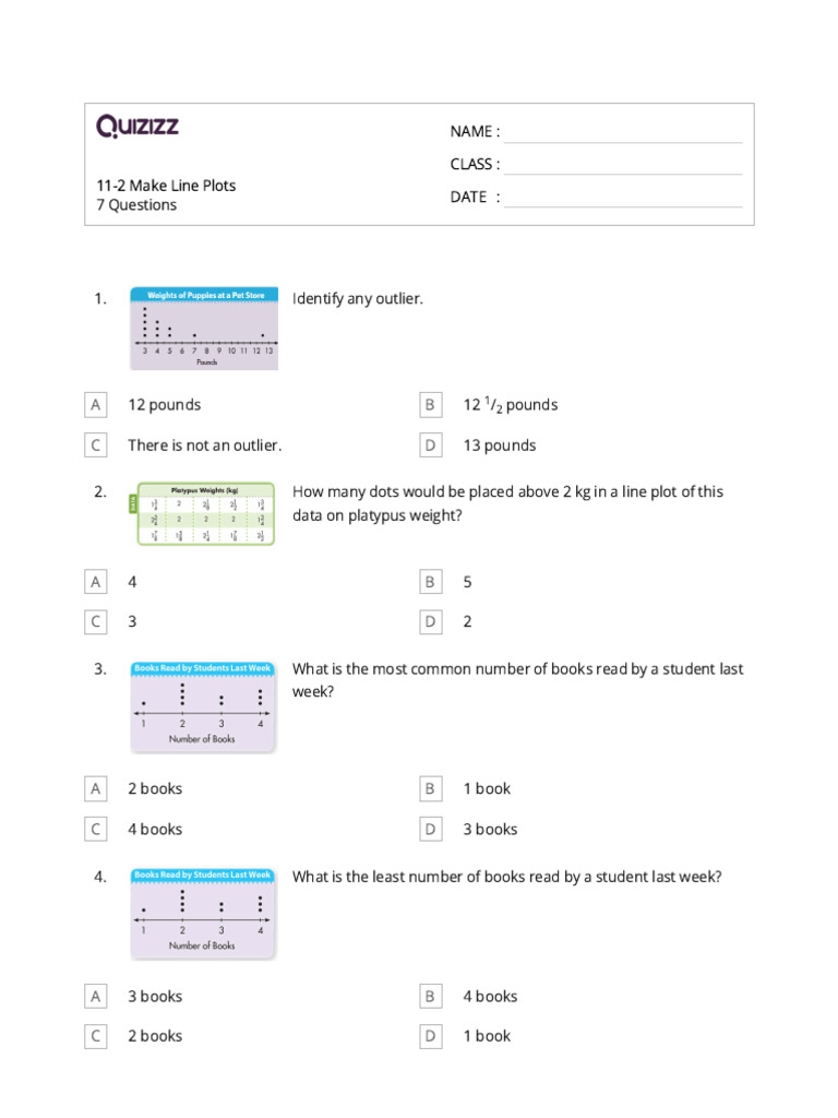 11-2 Make Line Plots | PDF