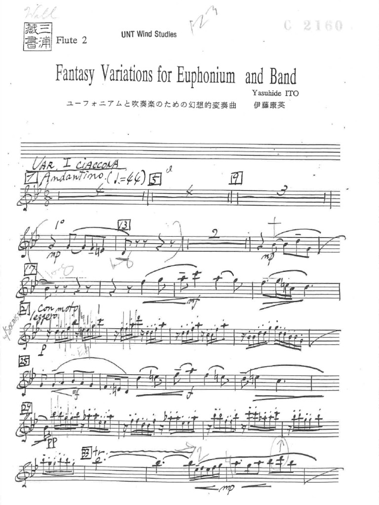 Fantasy Variations - Flute 2 | PDF