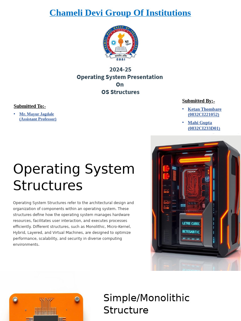 OS Presentation | PDF | Operating System | Kernel (Operating System)