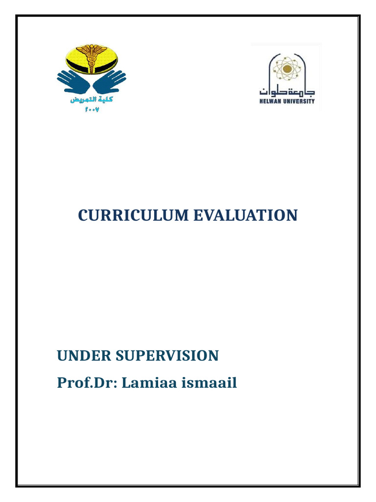 Curriculum 1 | PDF | Evaluation | Curriculum